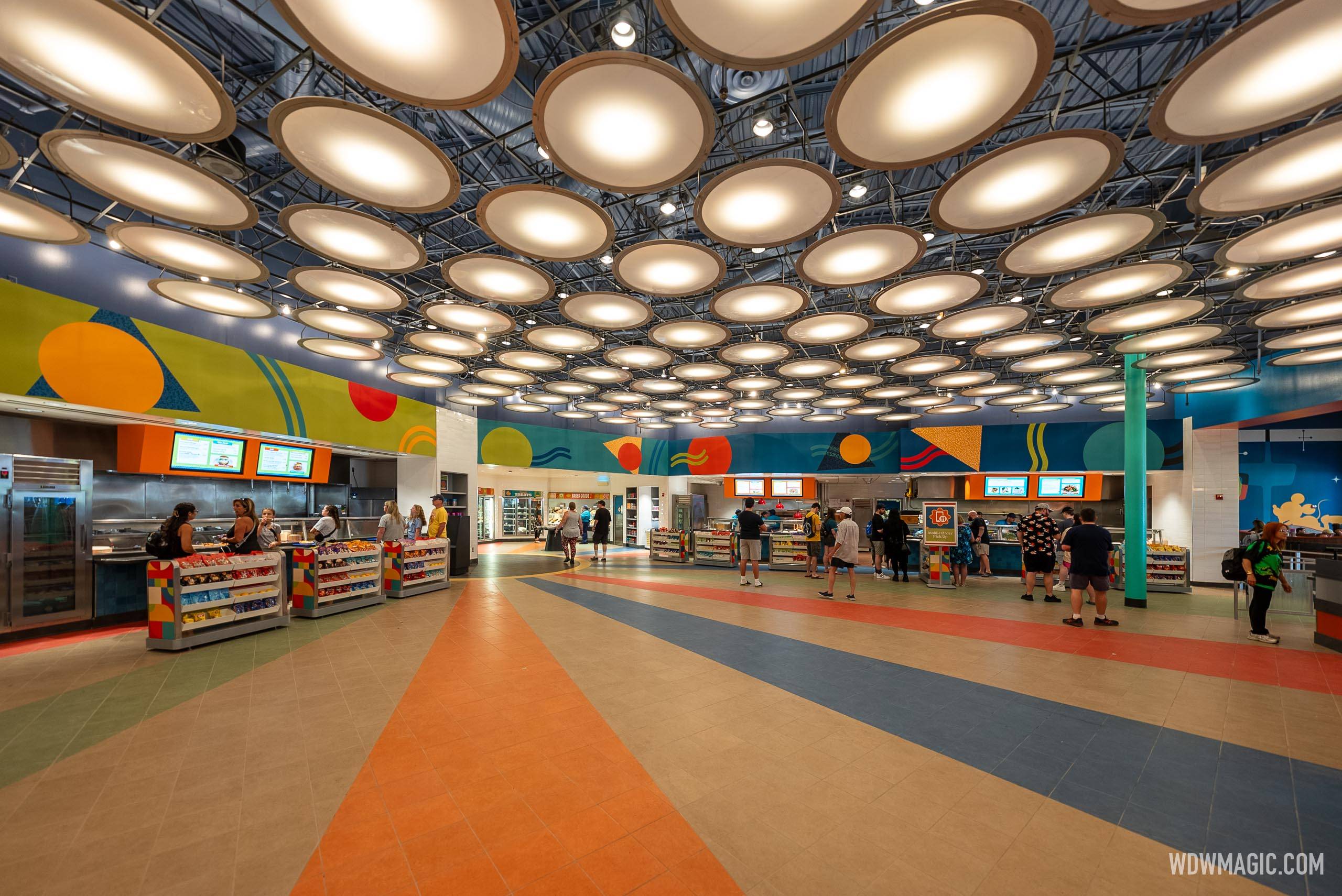 Everything POP Food Court at Disney s Pop Century Partially Reopens Revealing a New Look