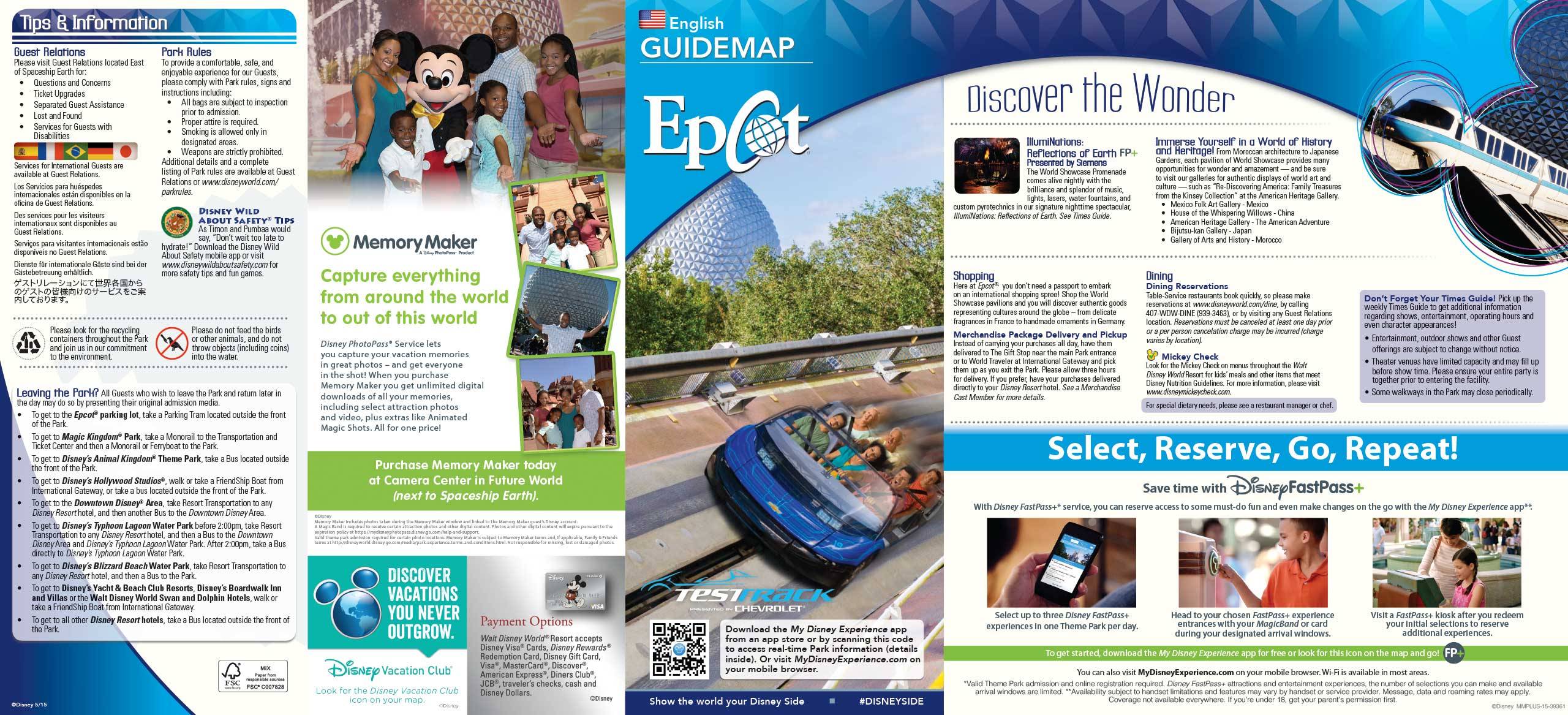 2015 Disney World Map