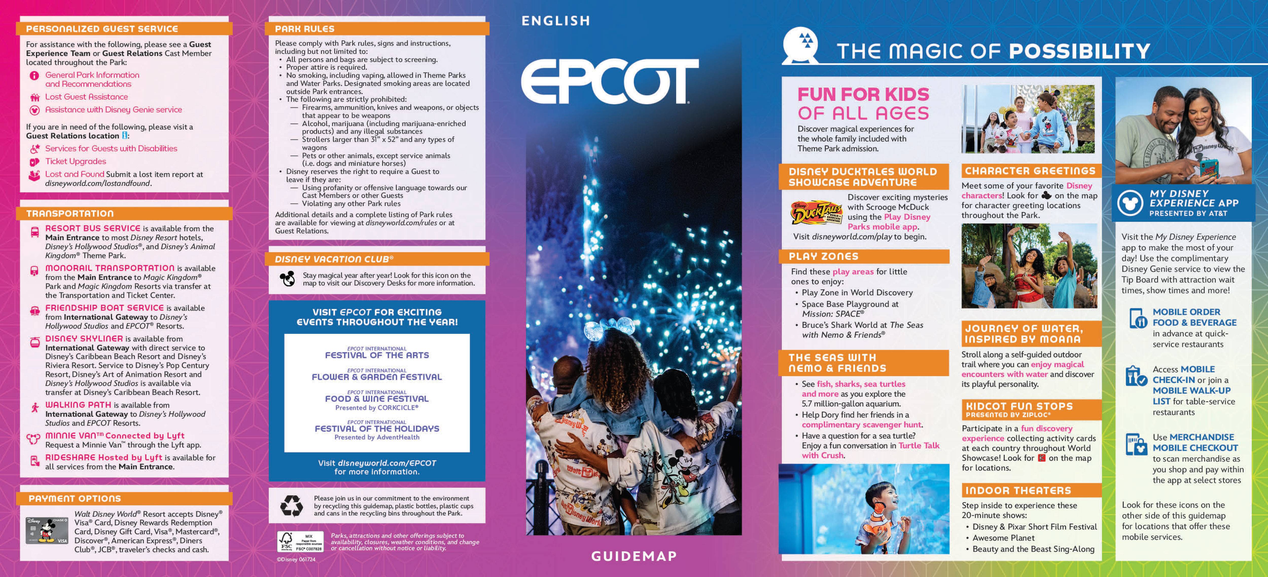 Epcot World Showcase Map New EPCOT Park Map Shows Off Big CHANGES