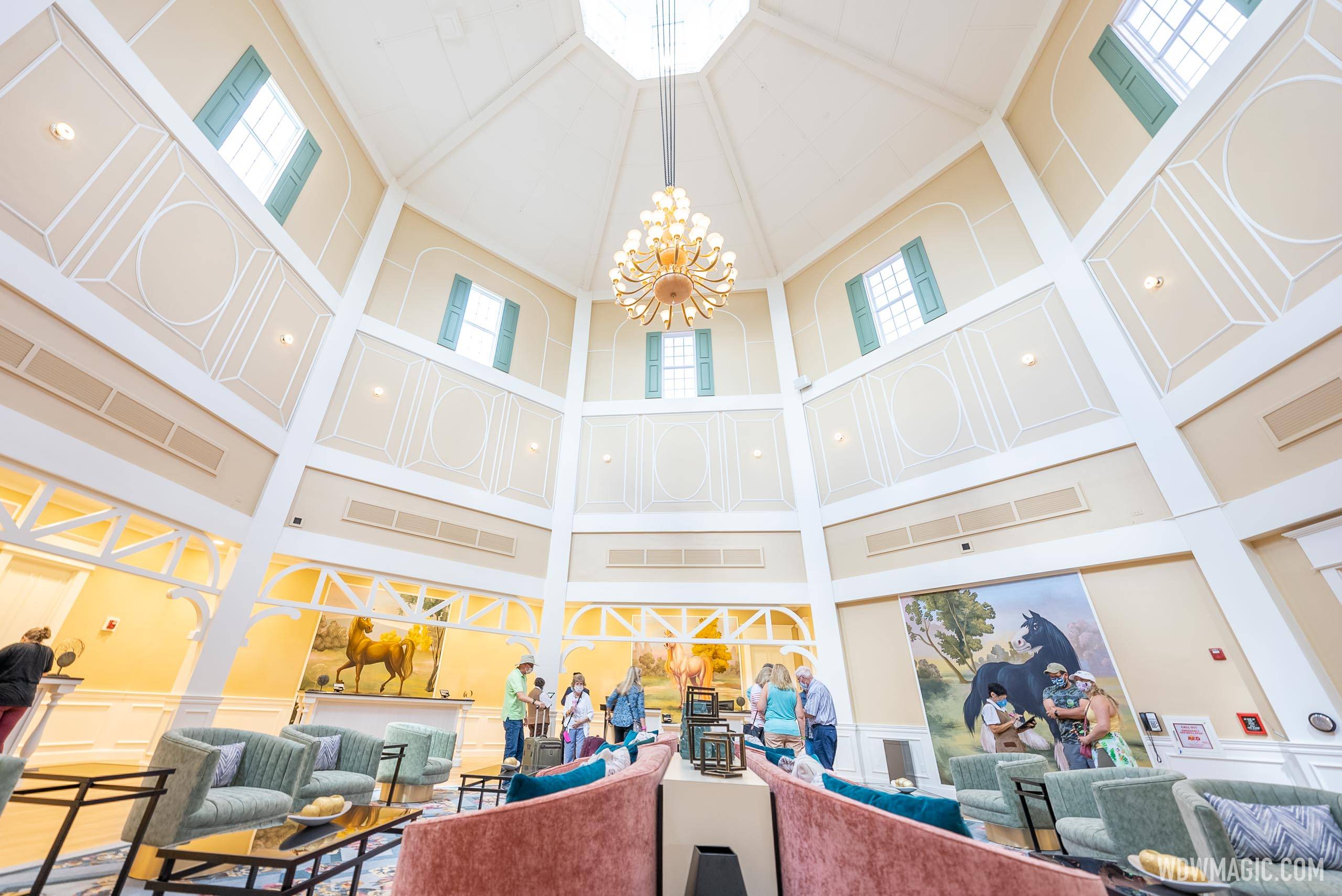 Saratoga Springs Disney Lobby Gingerbread Village Display Is A